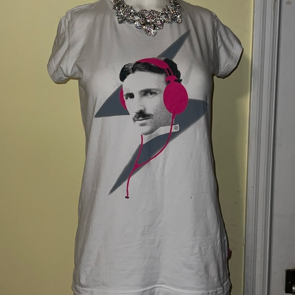 Zaga Clothing | Tops | Nikola Tesla Tshirt Made By Zaga Clothing Washed ...